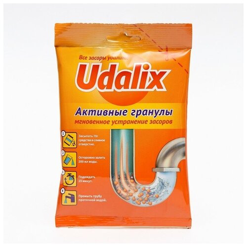 Udalix Средство для удаления засоров в трубах Udalix, 70 гр