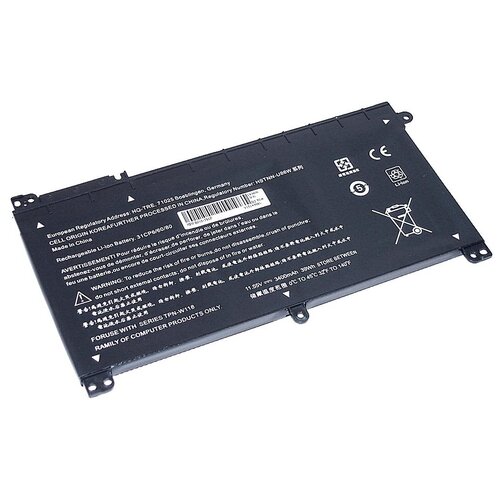 Аккумуляторная батарея для ноутбука HP Pavilion x360 (BI03-3S1P) 11.55V 3400mAh OEM черная
