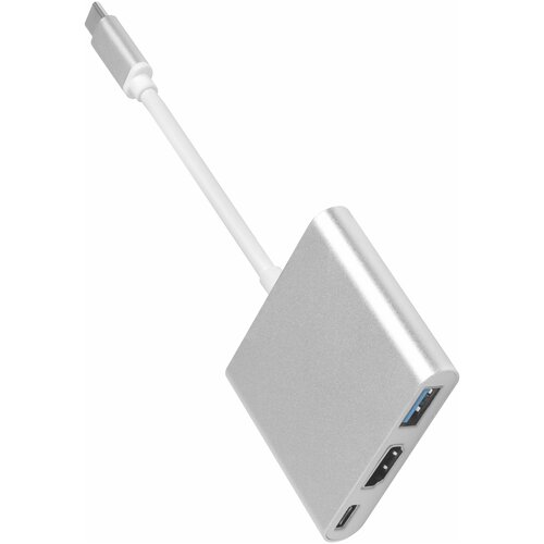 GCR Переходник USB Type C на HDMI + USB 3.0 + TypeC