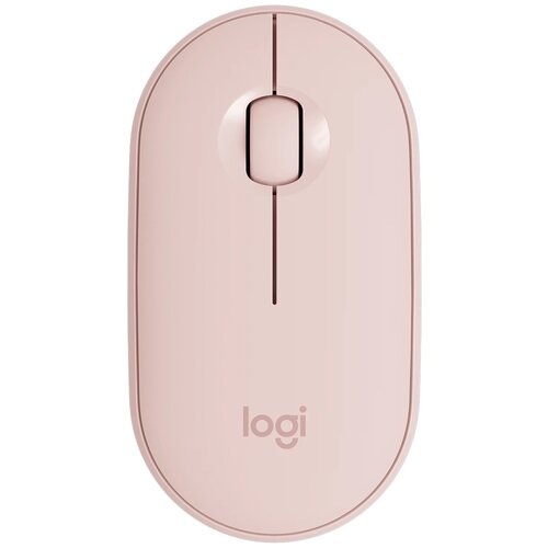Беспроводная компактная мышь Logitech Pebble M350, светло-розовый