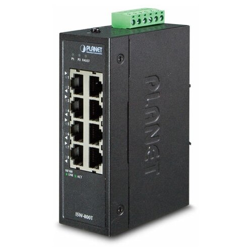 Промышленный коммутатор PLANET ISW-800T 8-портов 10/100TX Fast Ethernet