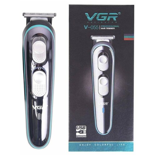 Триммер для бороды и усов, Триммер VGR V - 055, черный