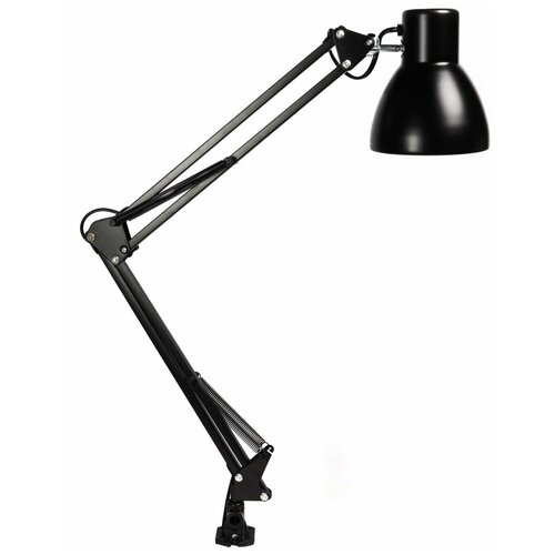 Настольный светильник Smartbuy под лампу E27 на струбцине, черный