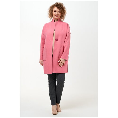 Пальто Olsi, размер 52, розовый