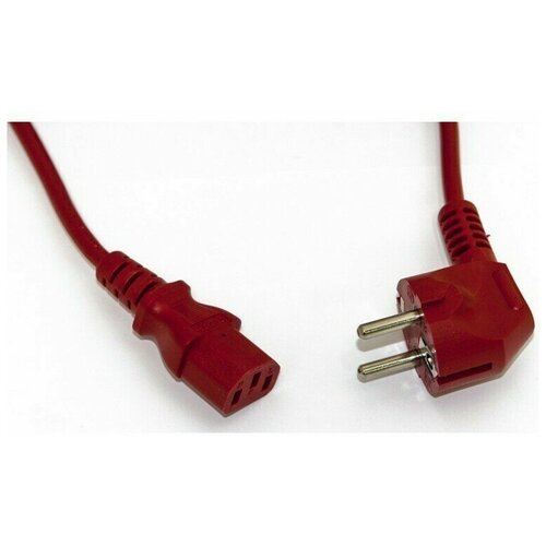 Кабель питания Schuko - IEC-320-C13, 5м, Hyperline (PWC-IEC13-SHM-5.0-RD)