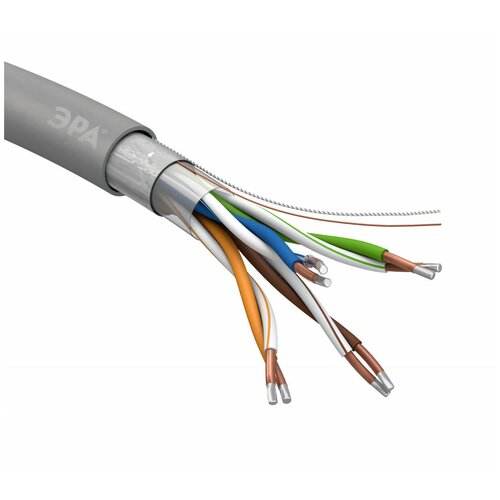 ЭРА Кабель витая пара F/UTP 4x2x24 AWG Cat5e CCA PVC 305м SIMPLE (2/30)