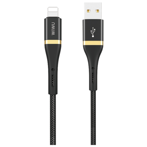 Кабель для зарядки и передачи данных Wiwu USB TO LIGHTNING -100 (1.2 м) Black