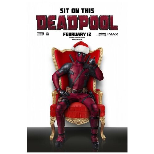 Плакат, постер на бумаге Deadpool/Дэдпул. Размер 42 х 60 см