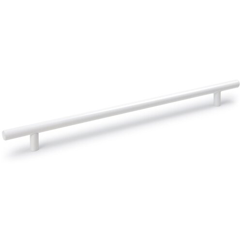Мебельная ручка - рейлинг, длина 96 мм, диаметр 12 мм, цвет - белый