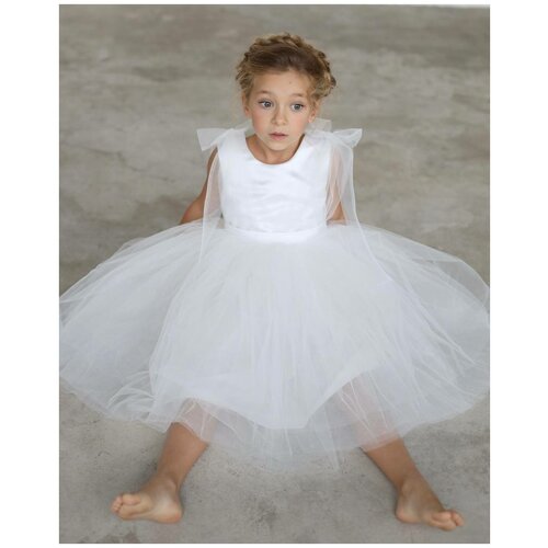 Платье KROLLY, размер 110-116, белый