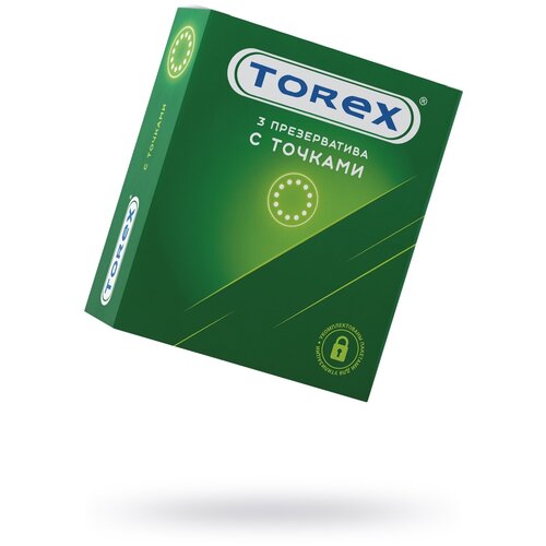 Текстурированные презервативы Torex С точками - 3 шт.