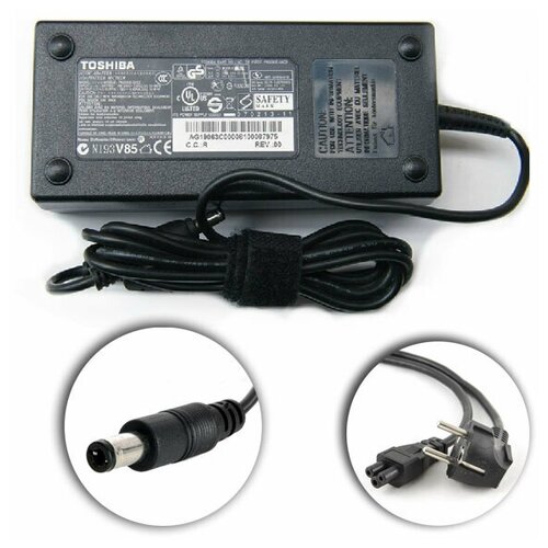 Для Toshiba Satellite P500-1H8 Зарядное устройство блок питания ноутбука (Зарядка адаптер + сетевой кабель/ шнур)