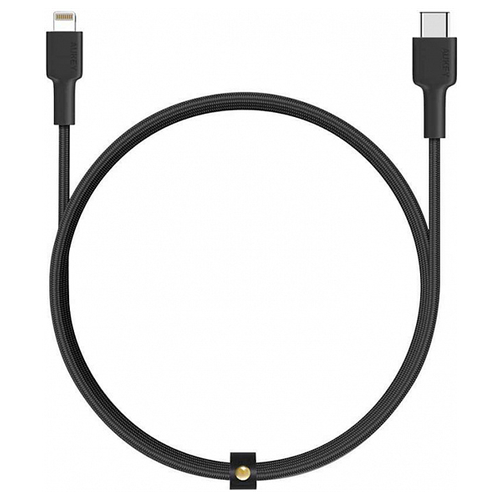 Кабель для iPhone, iPad Aukey Braided Nylon (CB-CL3) USB-C to Lightning 0.9м (Black)