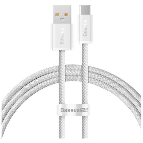 Кабель для передачи данных / быстрой зарядки / Baseus Dynamic Series Fast Charging Data Cable USB to Type-C 100W 2m White CALD000702