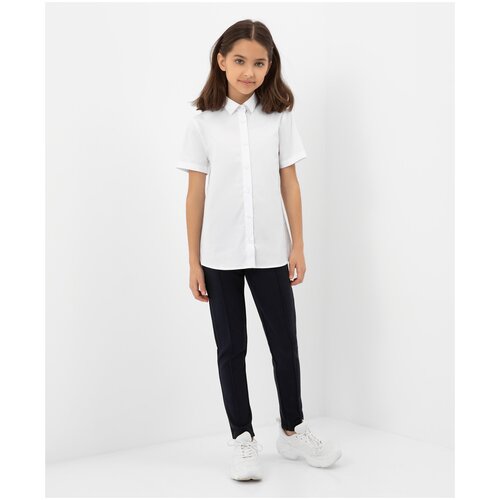 Школьная блуза Gulliver, размер 122, белый