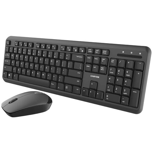 Беспроводной комплект клавиатура+мышь CNS-HSETW02-RU, черный