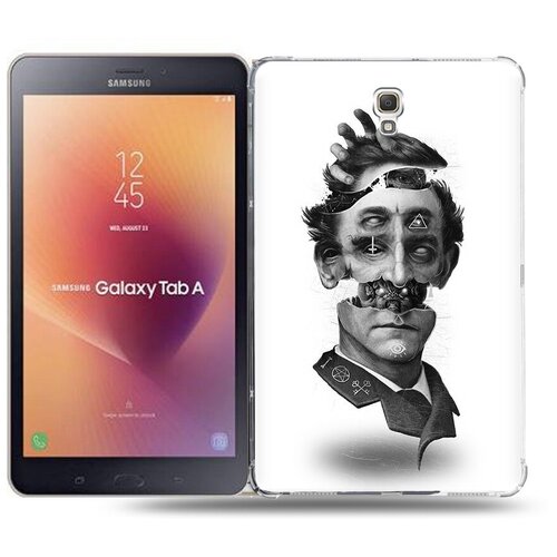 Чехол задняя-панель-накладка-бампер MyPads страшное лицо абстракция для Samsung Galaxy Tab A 8.0 (2017) SM-T380/T380/T385 противоударный