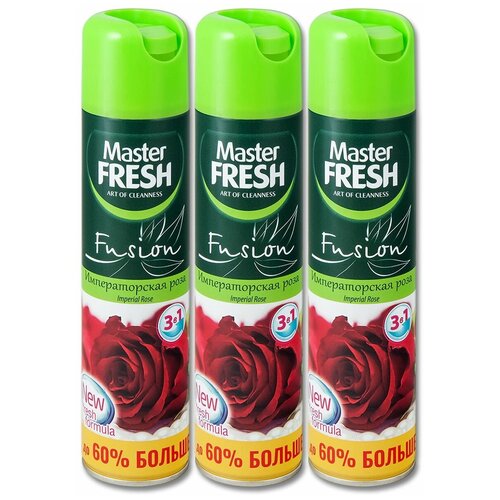 Освежитель воздуха аэрозольный MASTER FRESH Императорская роза, 300 мл, 3 шт.