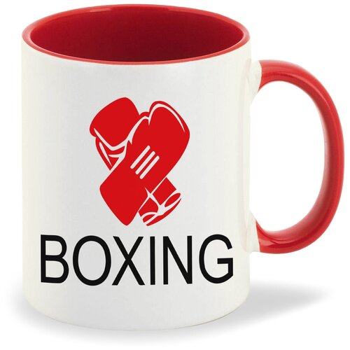 Кружка красная CoolPodarok Boxing ( бокс)