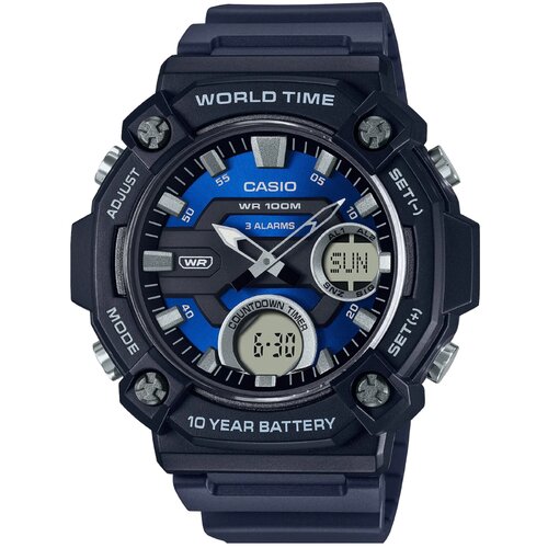 Наручные часы CASIO Collection AEQ-120W-2A, черный, мультиколор