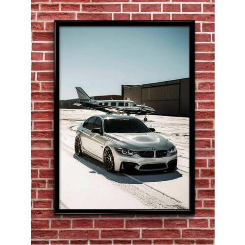 Плакат, Постер BMW M3, А3 (фотопанно, постер на стену)