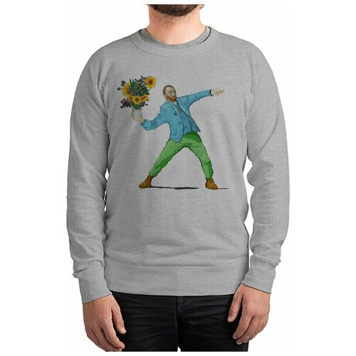 Свитшот DS Apparel, размер S, серый