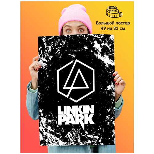 Плакат постер для интерьера рок группа Linkin park