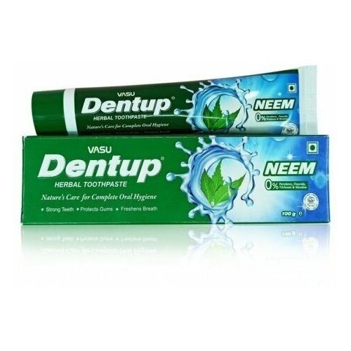 Зубная паста Дентап с нимом Vasu Dentup Herbal Toothpaste Neem 100g