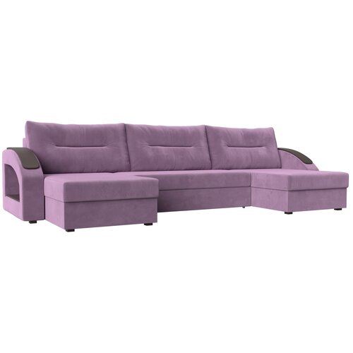 П-образный диван Канзас, Микровельвет, Модель 110262