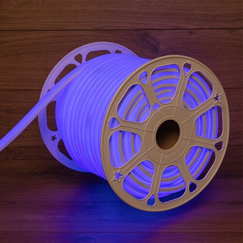 Гибкий неон LED SMD, форма - D, 16х16 мм, синий, 144 LED/м, бухта 50 м