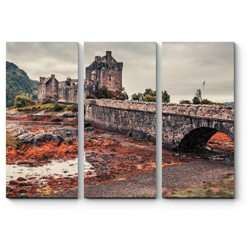 Модульная картина Замок Эйлен Донан в Шотландии в закате90x65