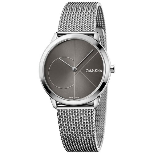 Наручные часы CALVIN KLEIN Minimal K3M22123, серебряный, серый