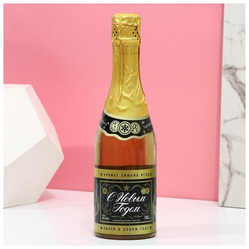 Гель для душа во флаконе шампанское "С Новым годом!", 500 мл