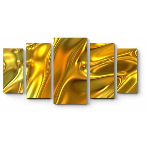 Модульная картина Расплавленное золото130x72