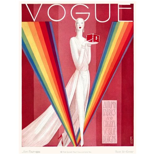 Постер / Плакат / Картина Vogue - Красная шкатулка 40х50 см в подарочном тубусе