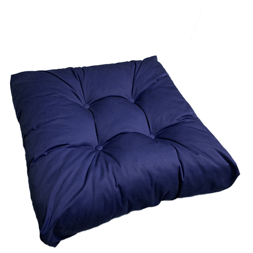 Подушка на кресло/диван 60*60*10 см. Цвет синий.