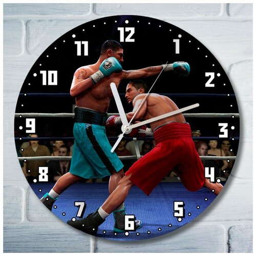 Настенные декоративные часы УФ с ярким рисунком, диаметр 28см Игры Fight Night Round 4 (PS, Xbox, PC, Switch) 2816