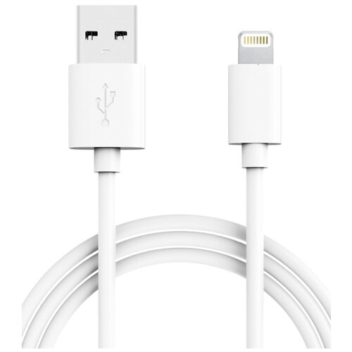 Аксессуар Media Gadget NL-001M USB - Lightning 1m White MGSNL001MWTST