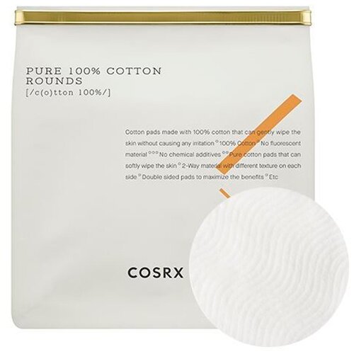 COSRX Pure 100% Cotton Rounds (Хлопковые пады), 80 шт