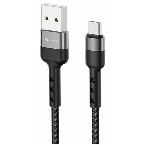 Кабель USB - Micro USB Borofone BX34 Advantage, цвет чёрный