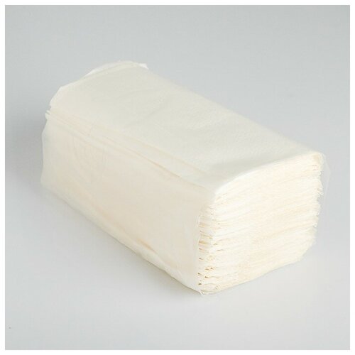 Полотенца бумажные, V-сложения, 23х20 см, 25 г/м2, 200 шт, белые