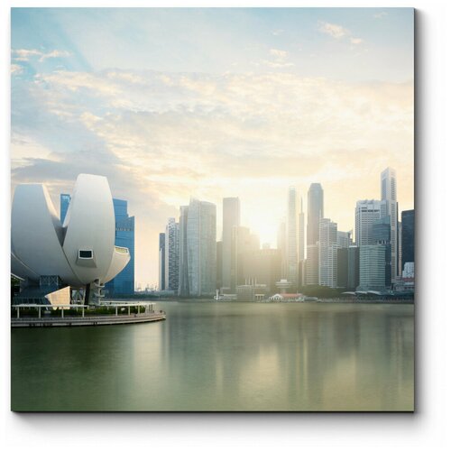Модульная картина Сингапур просыпается 130x130