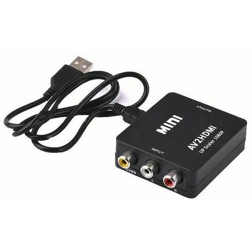 Переходник (модулятор) 3RCA (вход)- HDMI (выход)