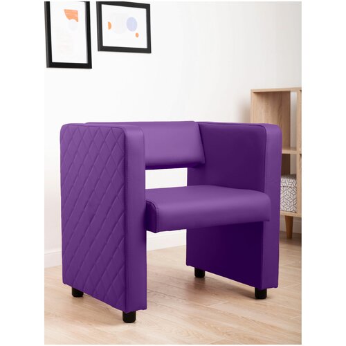 Кресло йокки, экокожа, фиолетовый, 71х54х69 (ДхГхВ)