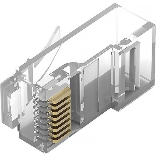 Коннектор Vention (VBSJT-5U) UTP RJ45 прозрачный (упак:10шт)