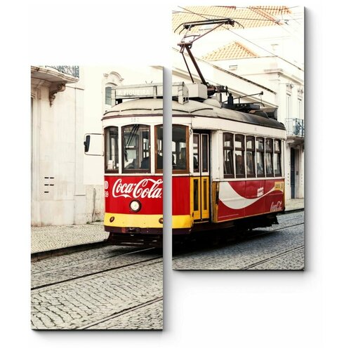 Модульная картина Трамвай Coca-Cola100x125