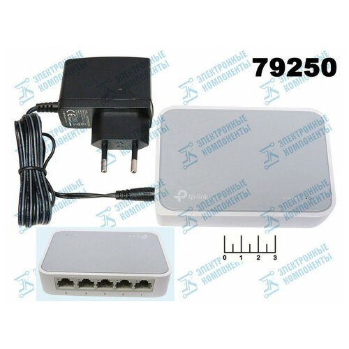 Коммутатор 8P8C (RJ-45) 5 выходов TP-Link TL-SF1005D