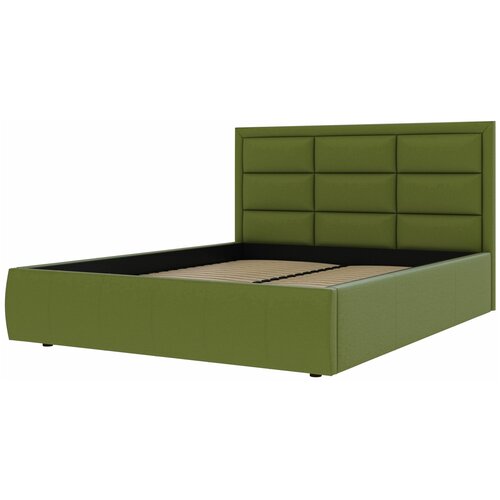 Интерьерная кровать Нью 1600 с ящиком зеленый
