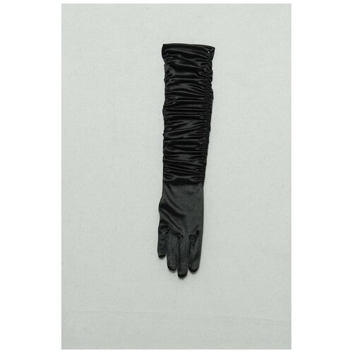 Сантиновые черные перчатки (38 см) (17459)