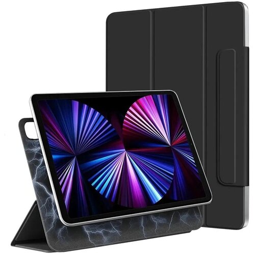 Чехол-книжка Comma Rider Series Double Sides Magnetic Case with Pencil slot для iPad Pro 12.9" (2022), черный